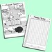 Printable Hand Drawn Reading Templates - Reading Trackers - Etsy