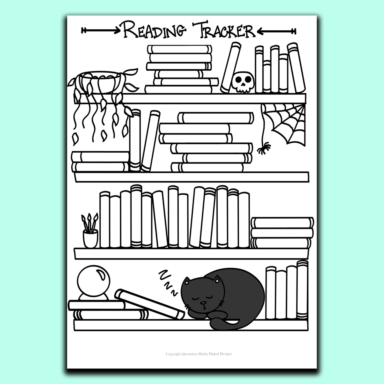 Printable Hand Drawn Reading Templates - Reading Trackers - Etsy