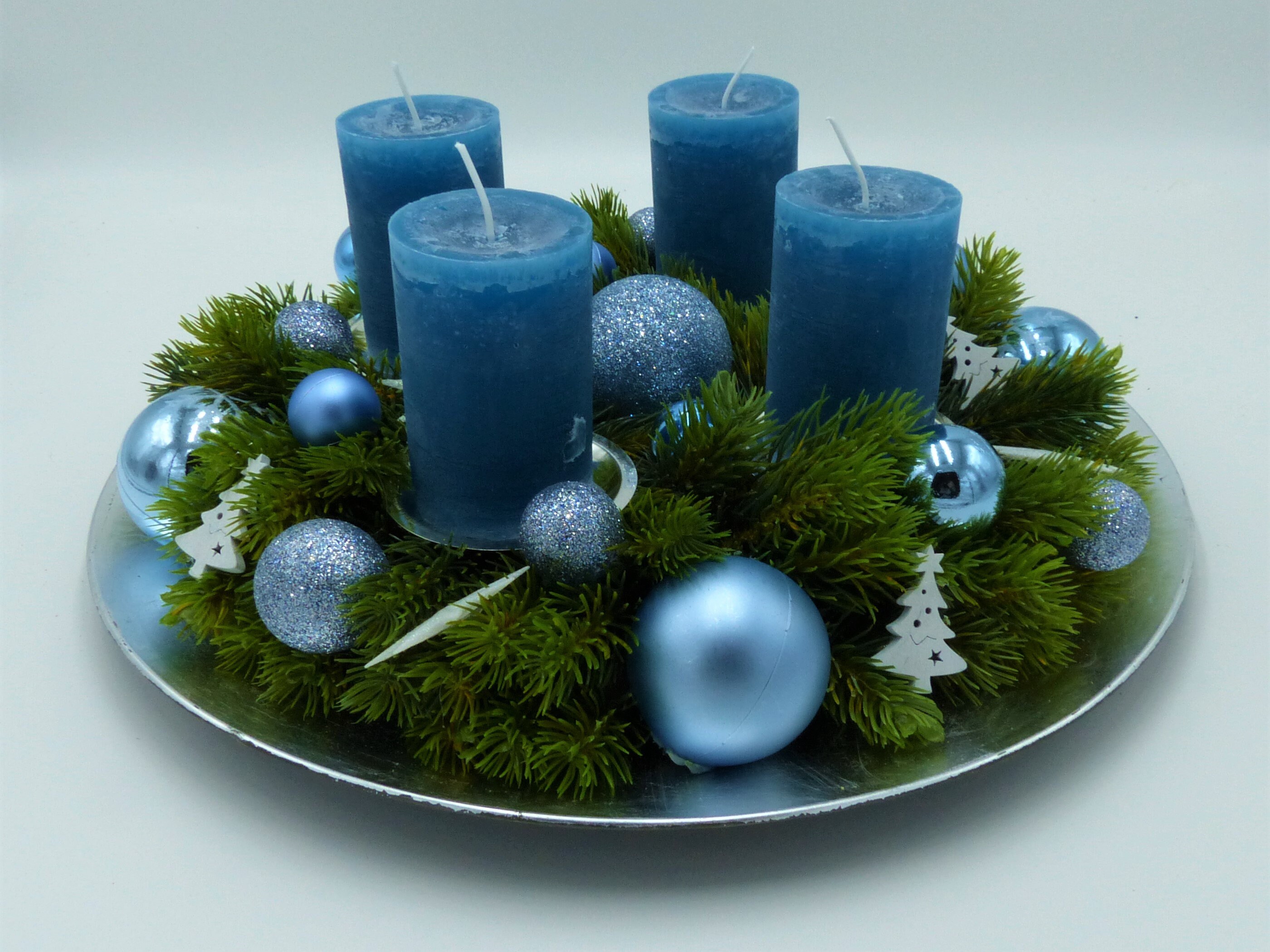 Blue Advent Wreath