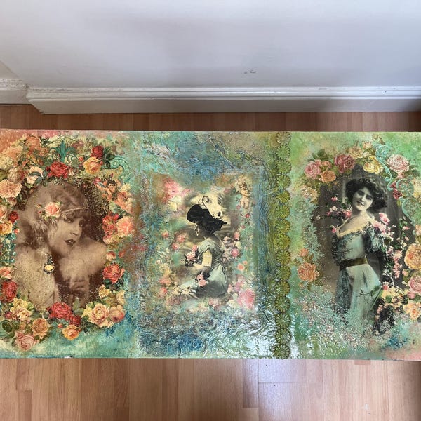 Decoupage Table - Etsy UK