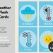 Weather Wonders - 12 Educational 5x7 Flashcards for Preschoolers - Etsy