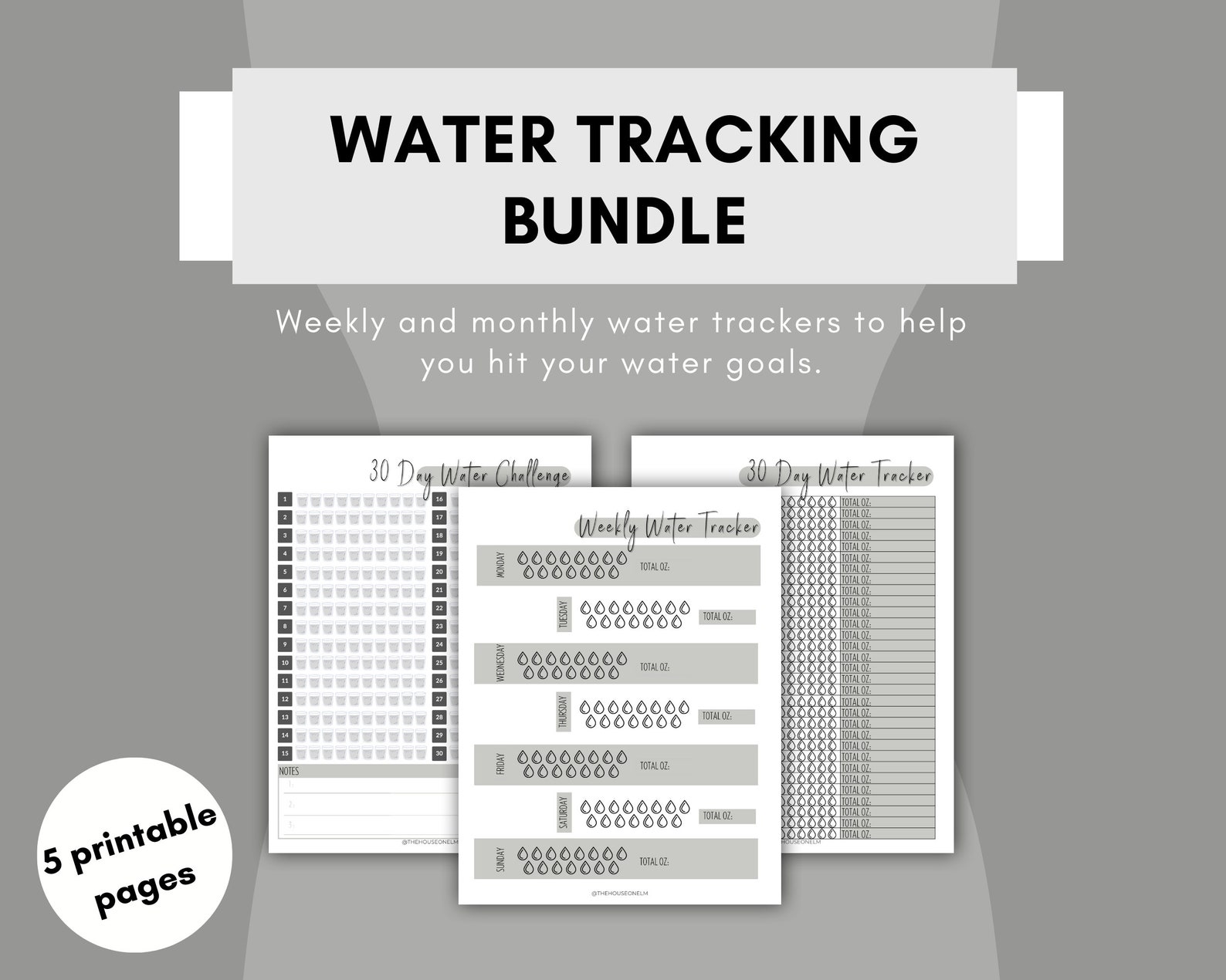 Water Trackers, H2O Tracking Sheets, Progress Log, Fitness Goals ...