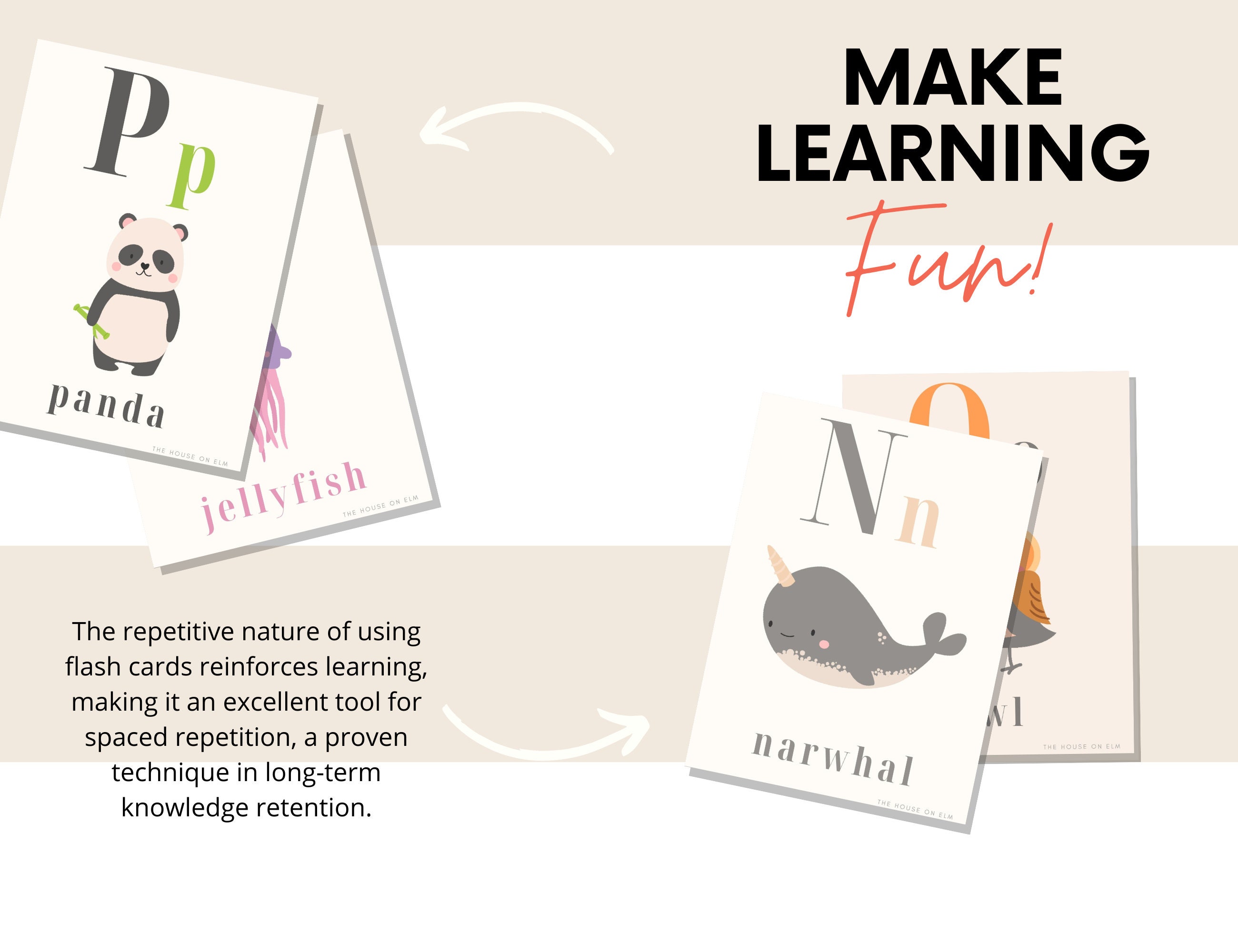 Printable Alphabet Flashcards for Preschoolers 26 Digital, Colorful ...