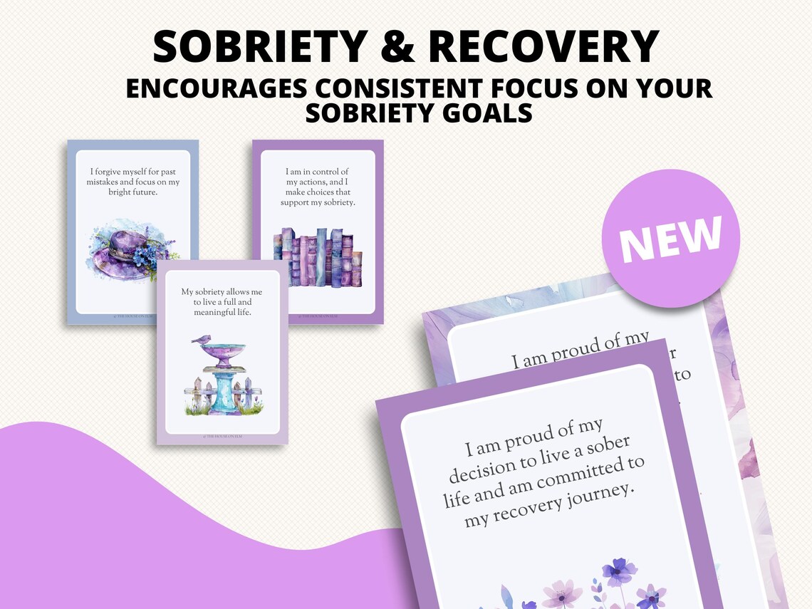 25 Sobriety & Recovery Affirmation Cards | Support Your Journey to ...