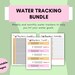 Printable Water Tracker, Health Journal, Flower Theme (PDF Download) - Etsy