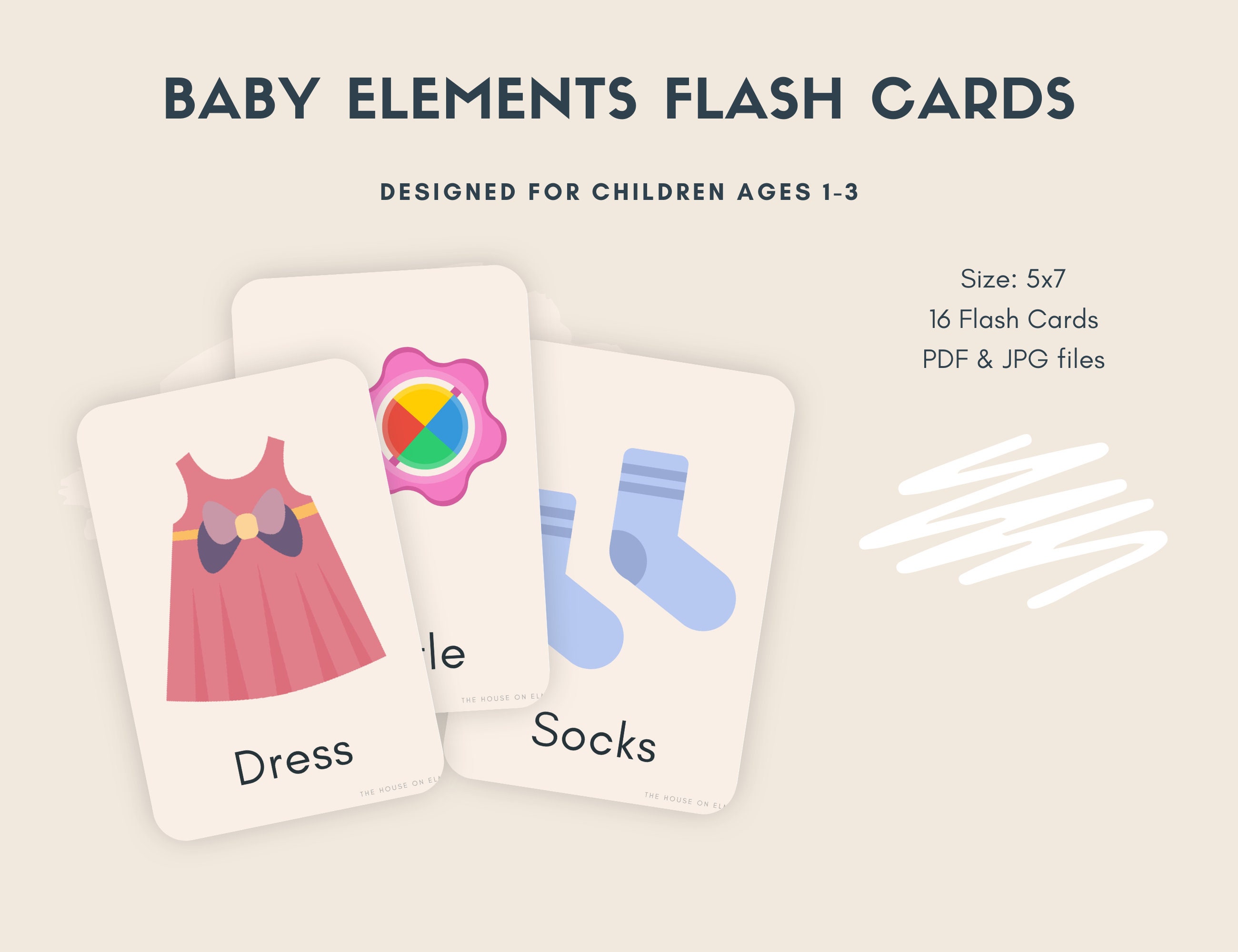 Adorable Baby Themed Flashcards - 16-card Set for Early Learning and ...