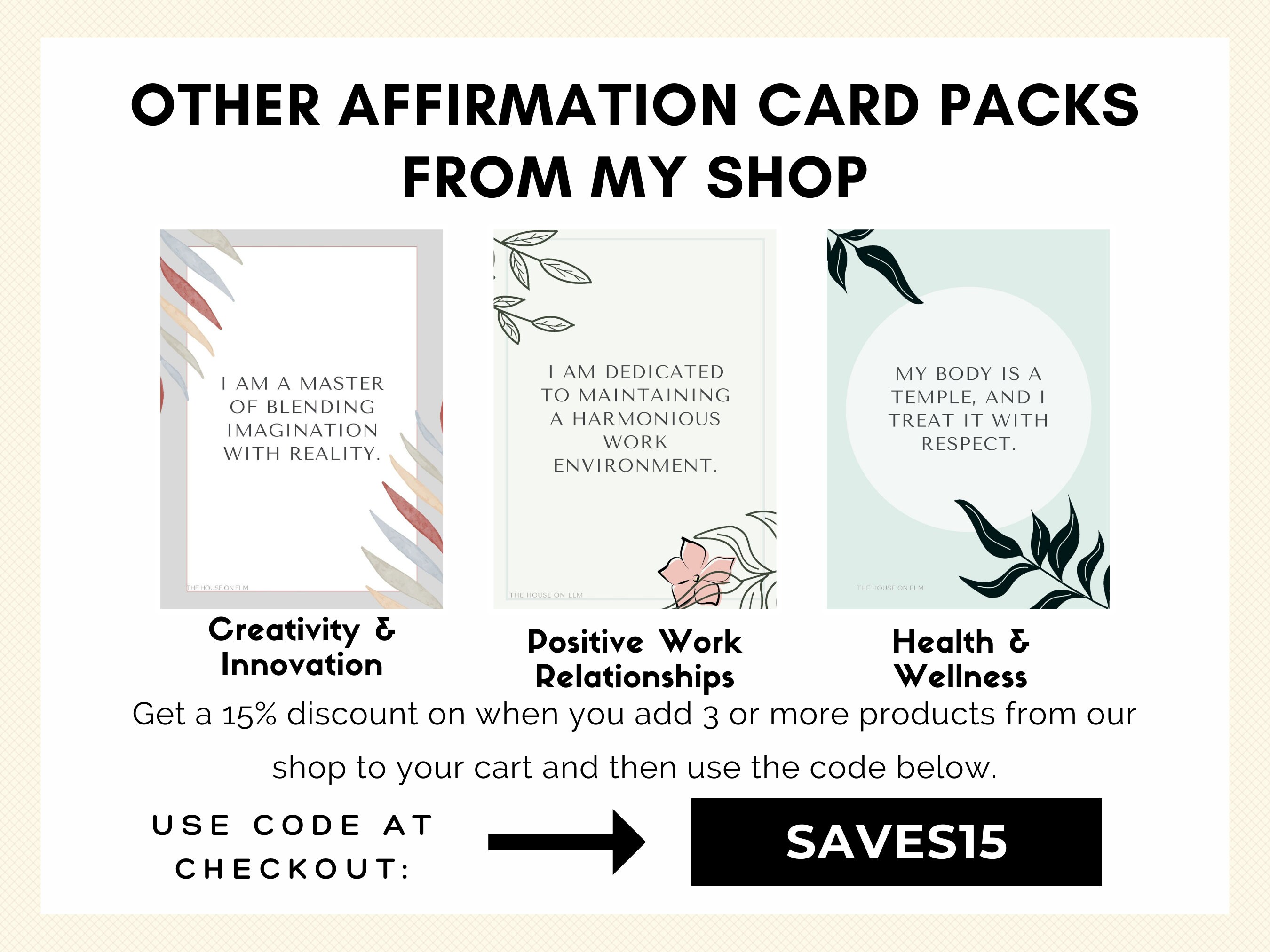 Business Success Affirmation Cards - 50-card Pack, Printable 5x7 ...