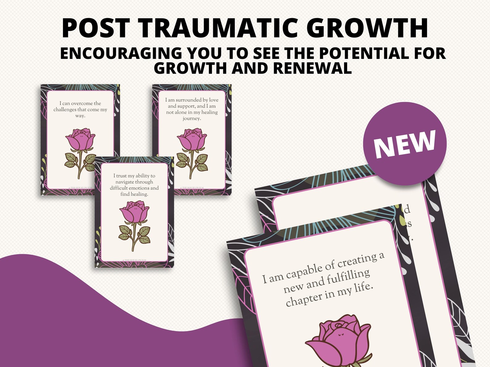 20 Post-traumatic Growth Affirmation Cards | Digital Download | Healing ...