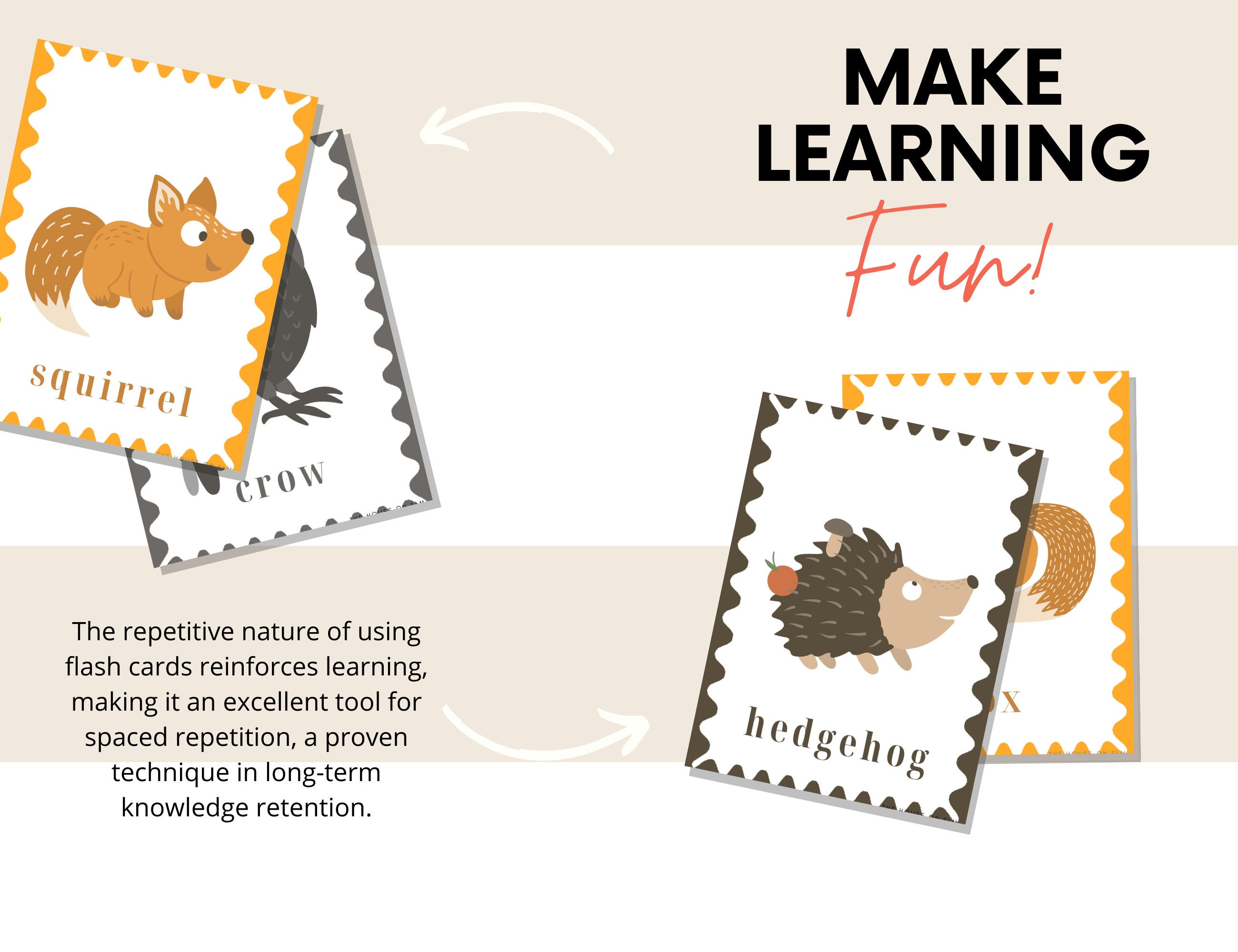 Forest Friends Adventure - 20 Printable 5x7 Flashcards for Kids Ages 4 ...