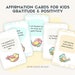Kids' Gratitude & Positivity Affirmation Cards - 50-card Pack ...