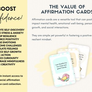 Kids' Gratitude & Positivity Affirmation Cards - 50-card Pack ...