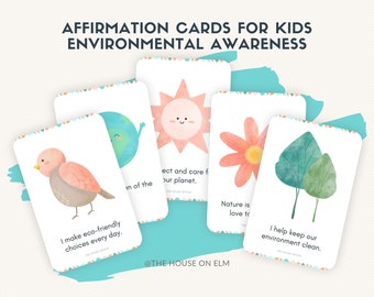 Kids' Gratitude & Positivity Affirmation Cards - 50-card Pack ...