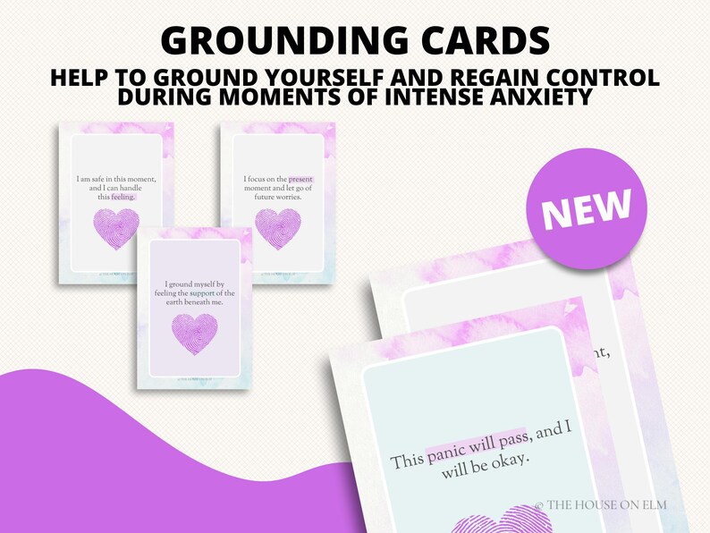 20 Grounding Affirmation Cards for Panic Attacks | Digital Download ...