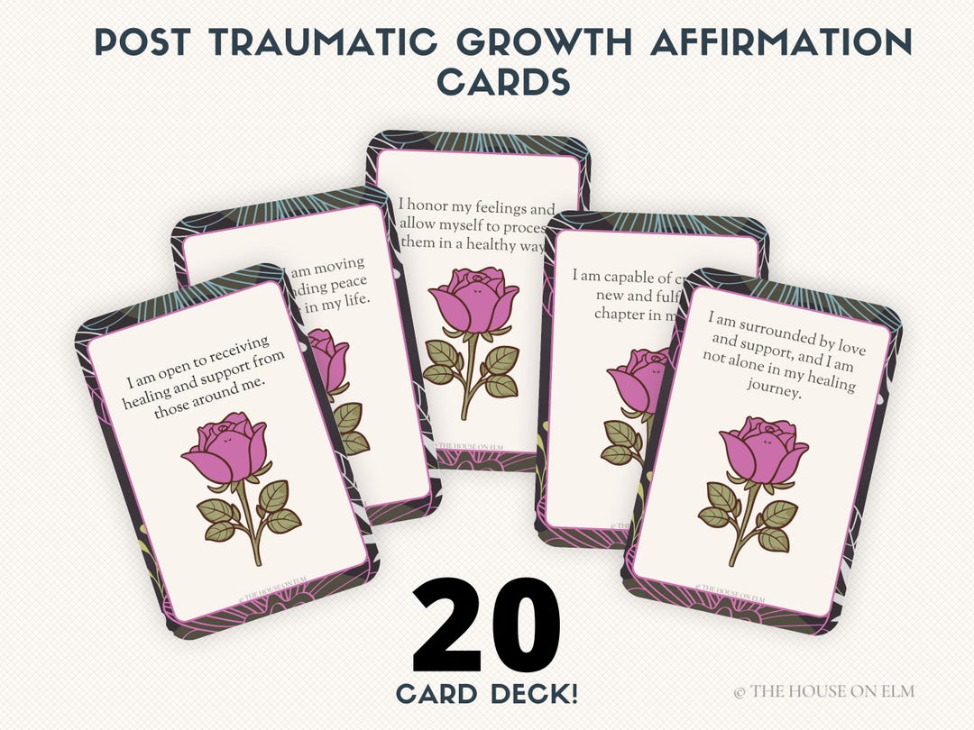 20 Post-traumatic Growth Affirmation Cards | Digital Download | Healing ...
