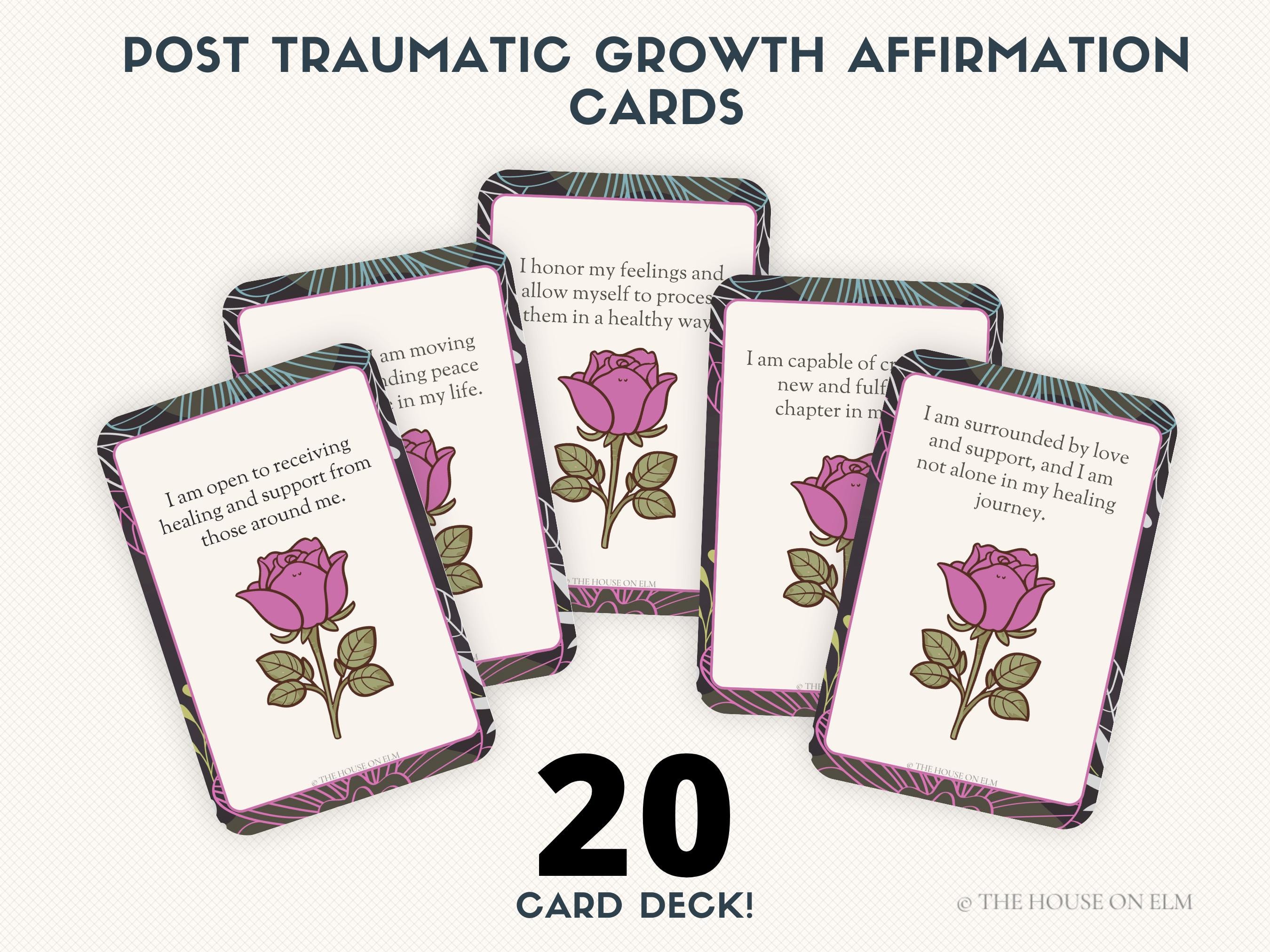 20 Post-traumatic Growth Affirmation Cards | Digital Download | Healing ...