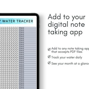 Printable Water Tracker Bundle, Habit & Fitness Goals (PDF) - Etsy