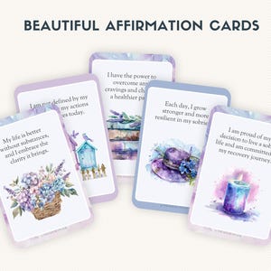 25 Sobriety & Recovery Affirmation Cards | Support Your Journey to ...