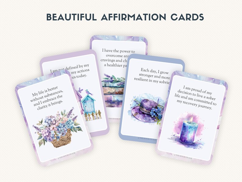 25 Sobriety & Recovery Affirmation Cards Support Your Journey to ...