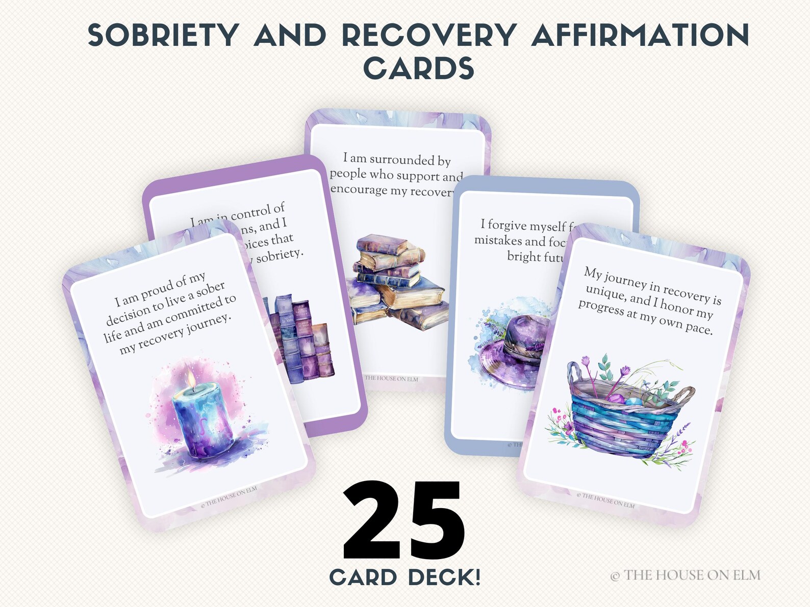 25 Sobriety & Recovery Affirmation Cards | Support Your Journey to ...
