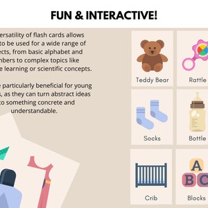 Adorable Baby Themed Flashcards - 16-card Set for Early Learning and ...