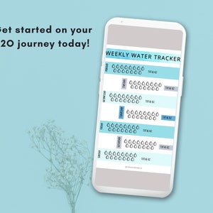 Water Trackers, H2O Tracking Sheets, Progress Log, Fitness Goals ...