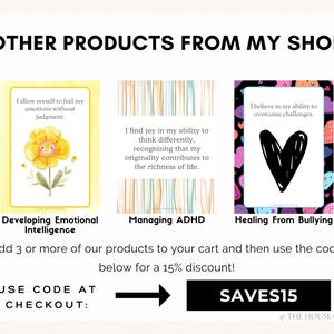 40 Depression Support Affirmation Cards | Digital Download | Positive ...