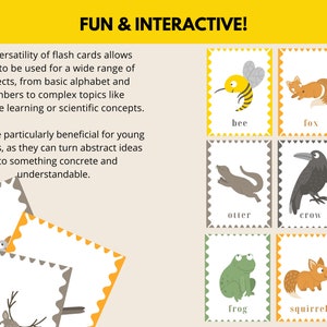 Forest Friends Adventure - 20 Printable 5x7 Flashcards for Kids Ages 4 ...