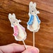 Classic Beatrix Potter Peter Rabbit Flopsy Bunny Cupcake Toppers 12 ...