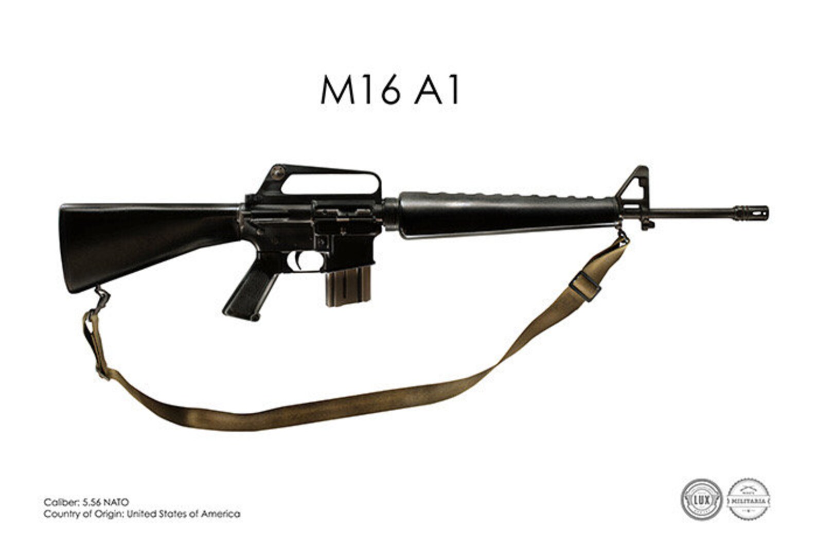 M16-A1 Light Painted Historical Firearm Man Cave Gifts for | Etsy