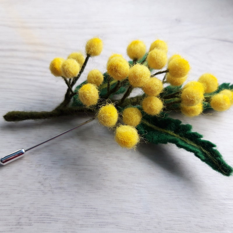Felt Flower Brooch - Etsy