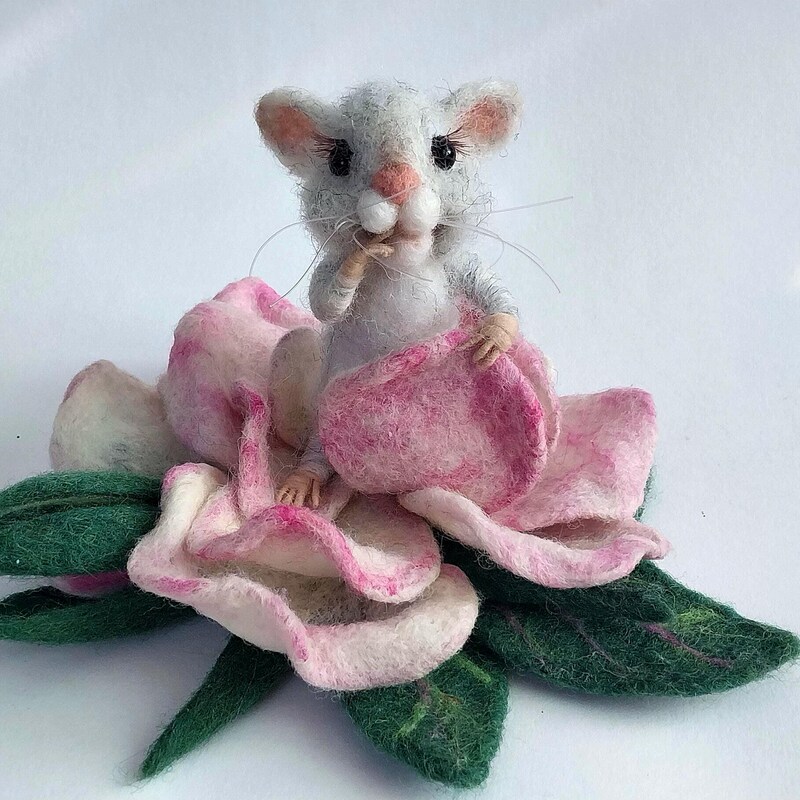 Needle Felted Mouse - Etsy