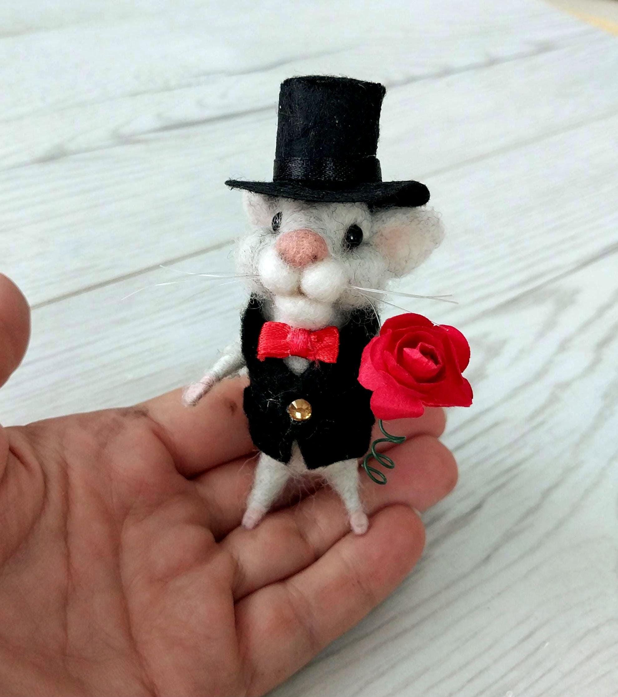 Felted Groom and Bride Mice Miniature Wedding Gift - Etsy