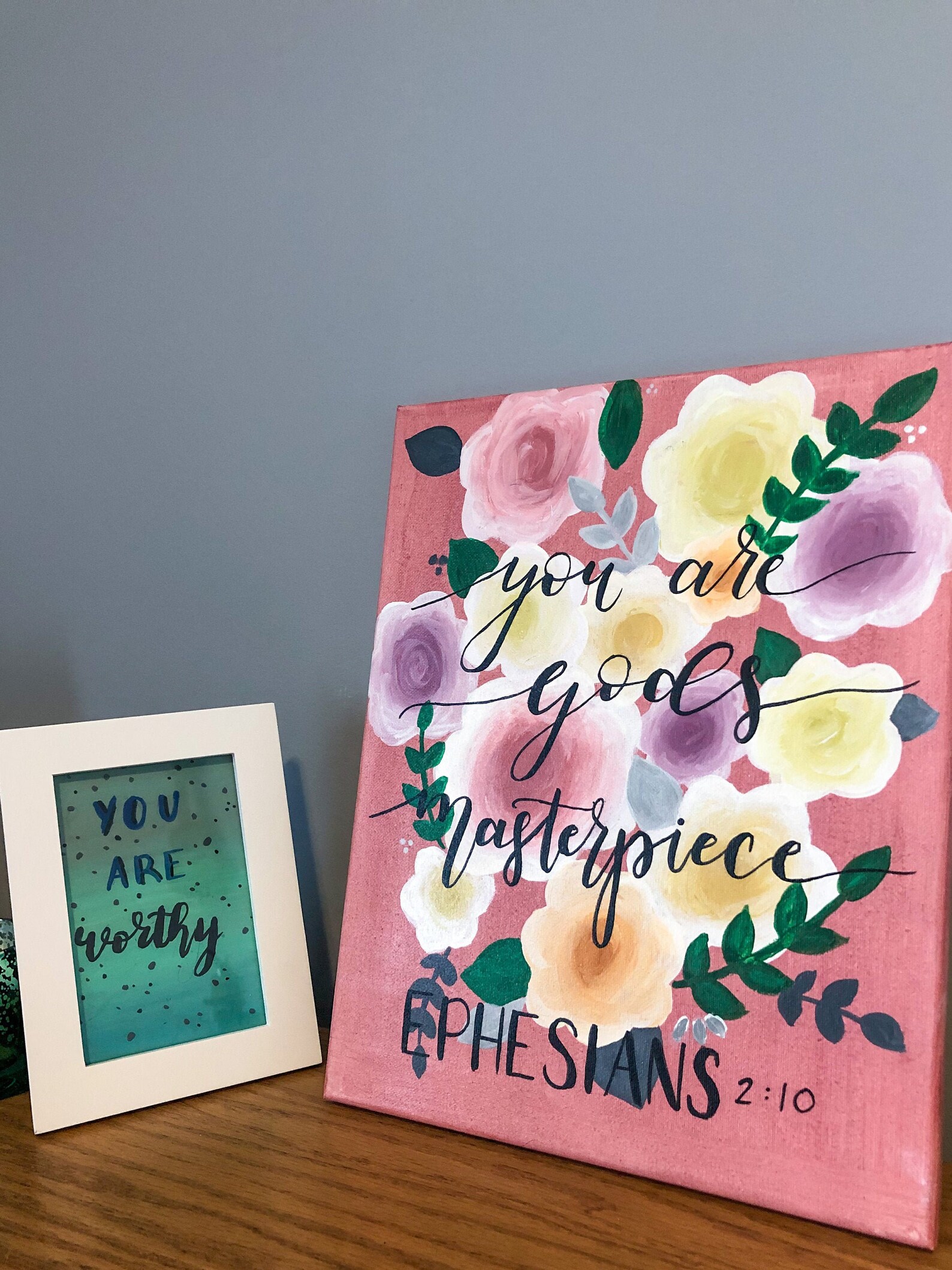 You Are God's Masterpiece Ephesians 2:10 11x14 Canvas Hand-painted ...