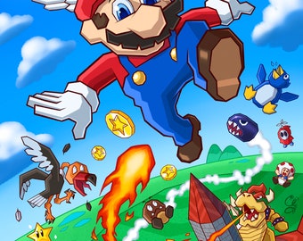 Super Mario 64 Low Poly - Etsy