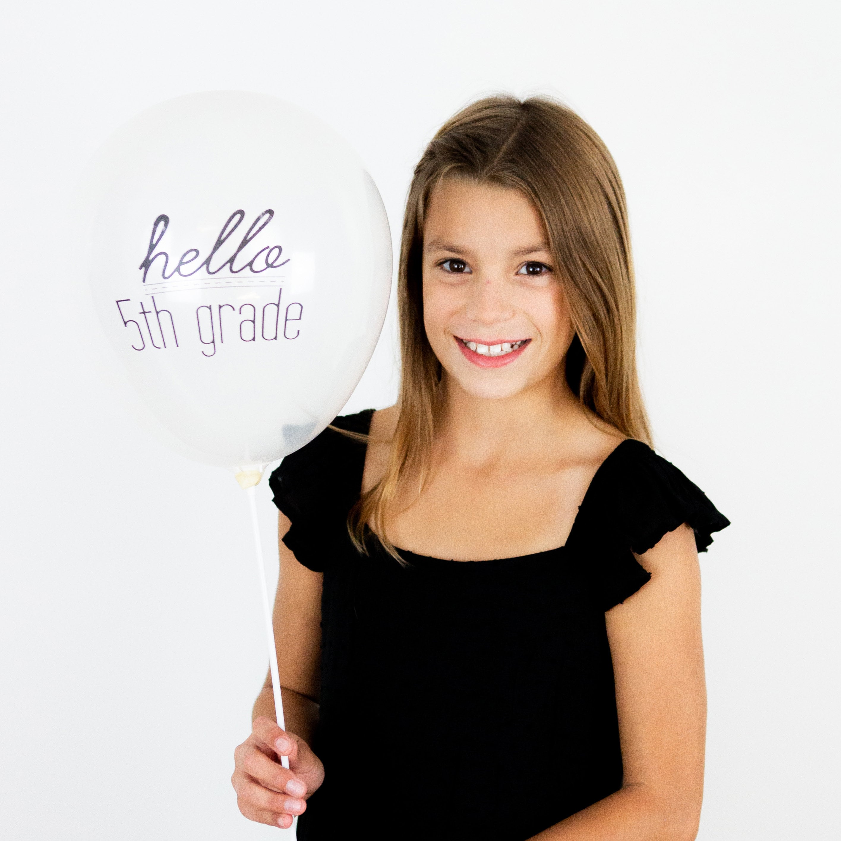 First Day of School Sign Hello School Balloon With Confetti - Etsy