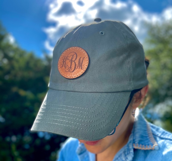 Custom Leather Patch DAD HAT Laser Engraved Logo on Leather - Etsy