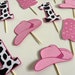 Pink Cowgirl Rodeo Cupcake Toppers | Customizable Any Age | My First ...