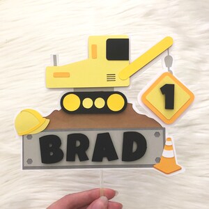 Construction Cake Topper | Construction Theme Birthday Party ...