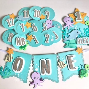 Happy Birthday Banner | Under the Sea Theme Party Decorations | Sea ...