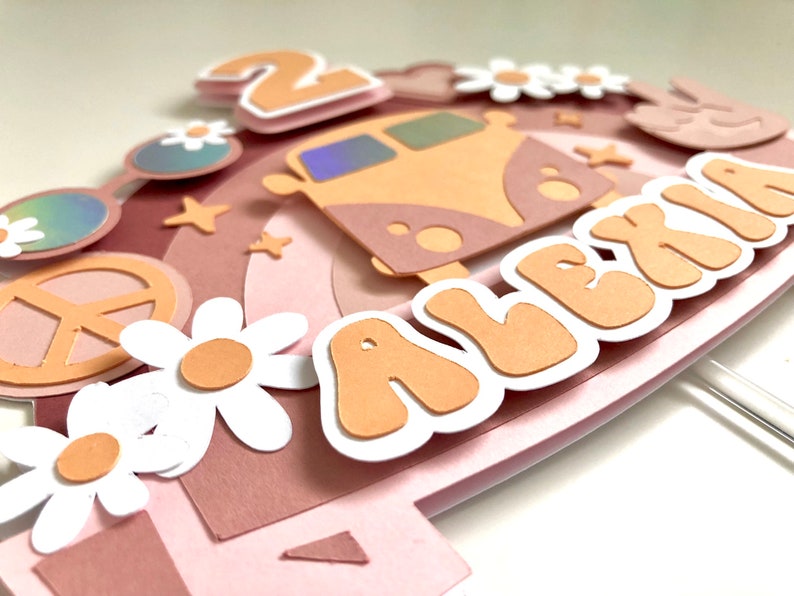 Groovy Cake Topper and High Chair Banner Cake Smash Set - Etsy