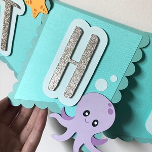 Happy Birthday Banner | Under the Sea Theme Party Decorations | Sea ...