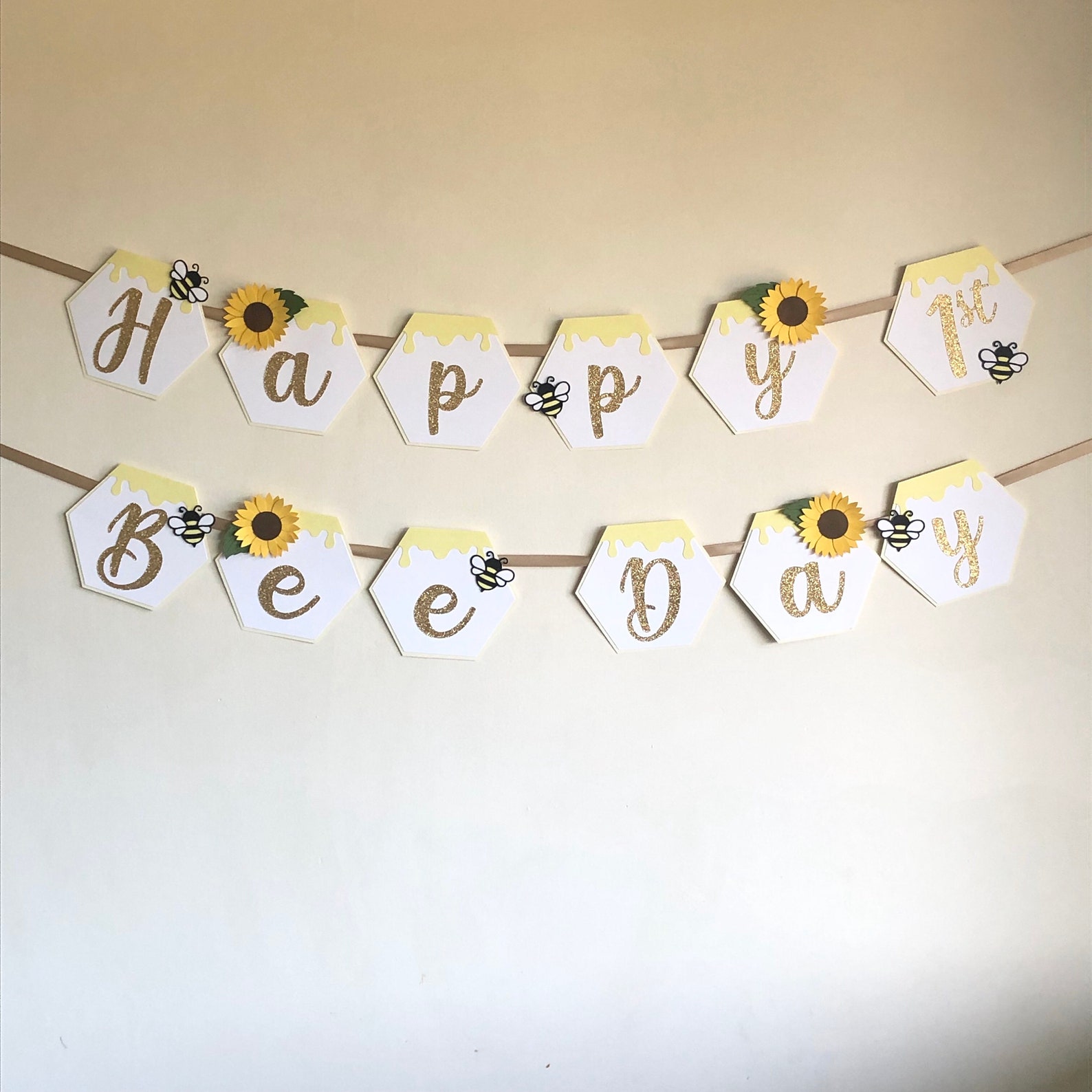 Sweet as Can Bee Banner Happy Birthday Banner Sunflowers - Etsy