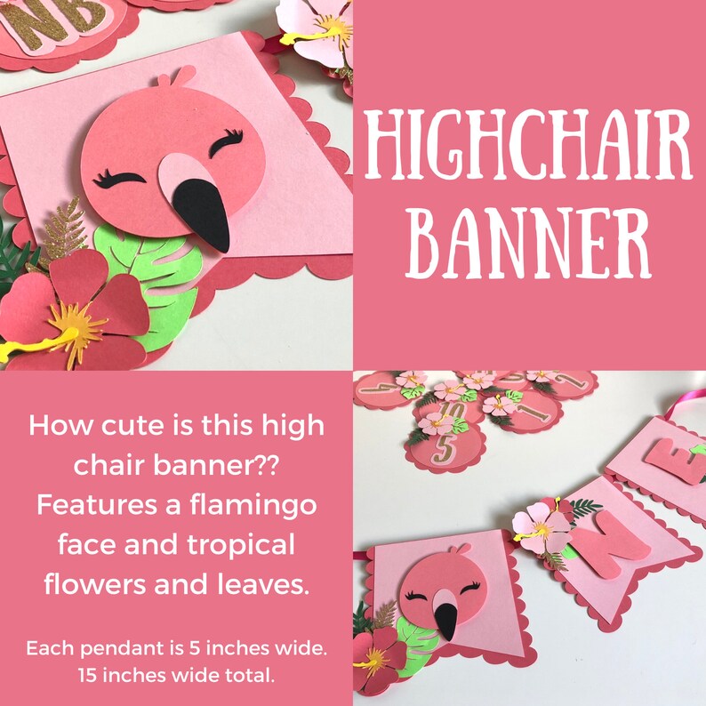 FIRST BIRTHDAY ESSENTIALS Party Bundle | Tropical Flamingo Theme | Hot ...