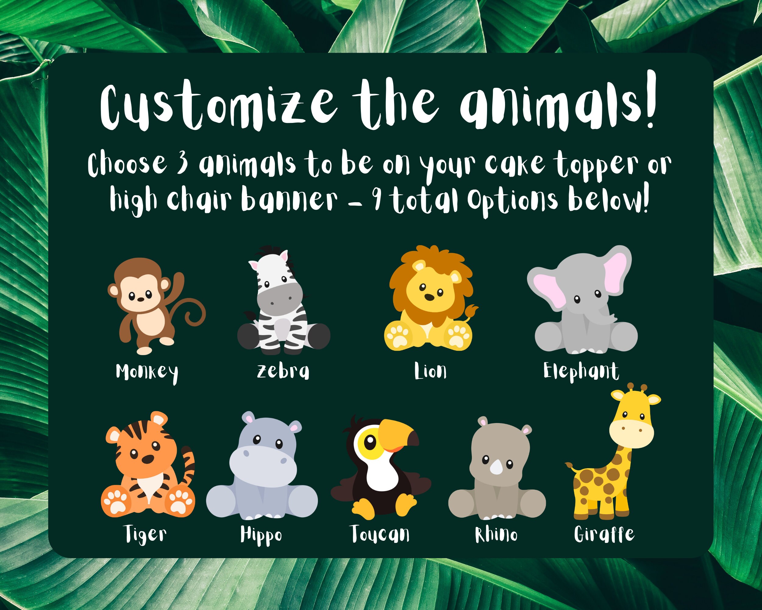 FIRST BIRTHDAY ESSENTIALS Safari Jungle Theme Party Bundle | Etsy