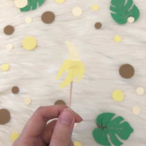 Jungle Monkey Cupcake Toppers | Go Bananas Theme | Jungle Safari Theme ...