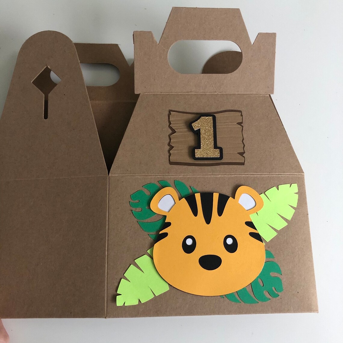 Safari Jungle Theme Party Favor Boxes | 6x4x4 Inch Gable Boxes | Safari ...