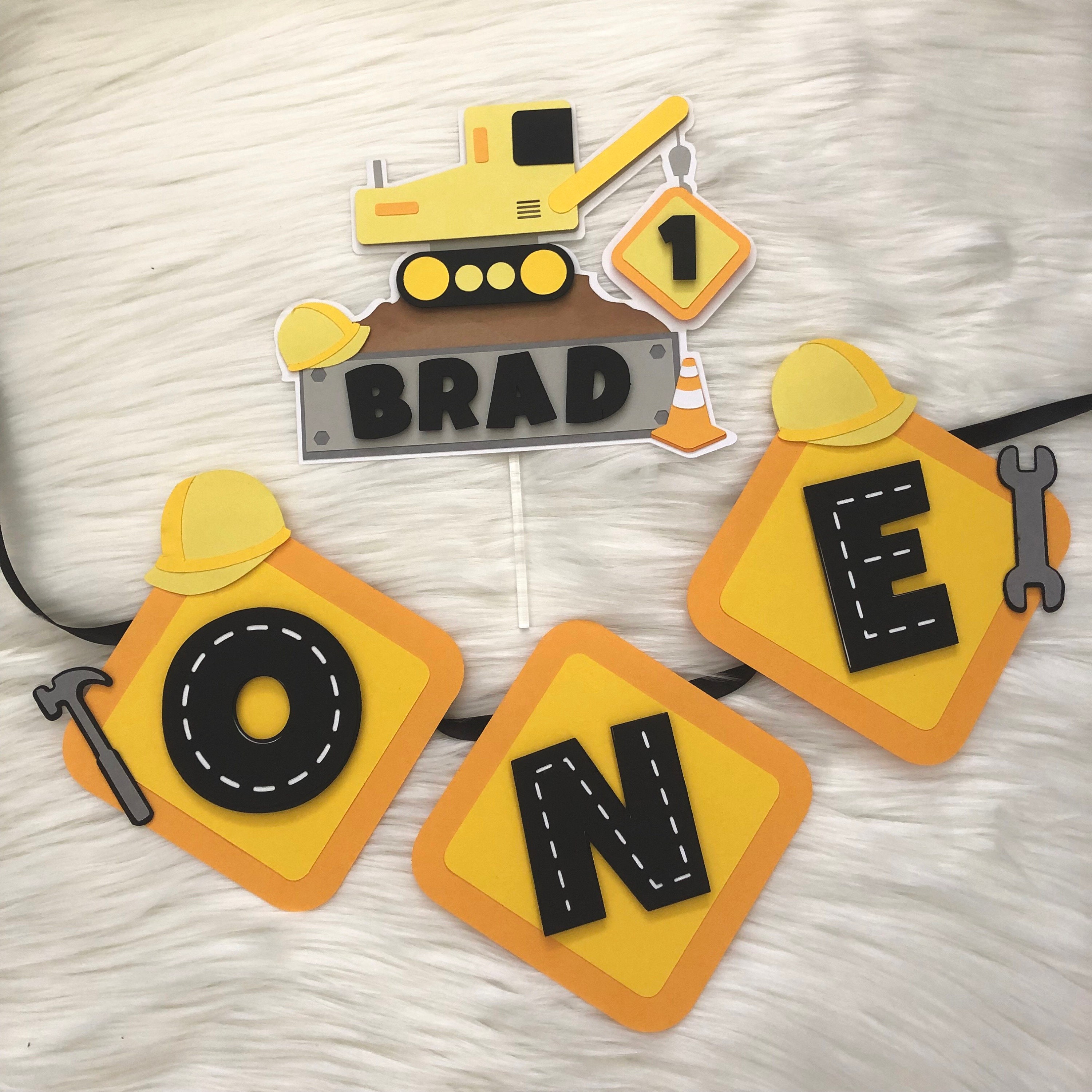 Construction Cake Topper | Construction Theme Birthday Party ...
