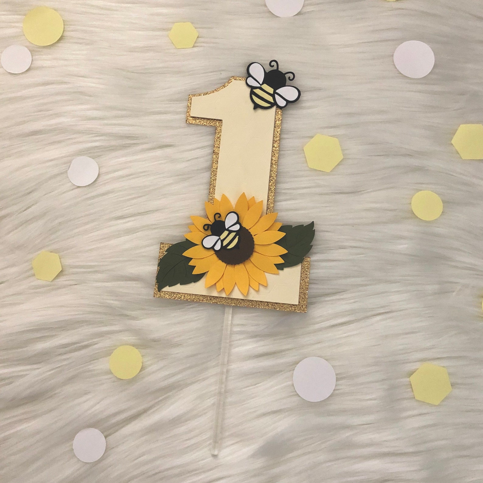 First Birthday Cake Smash Set | Sweet as Can Bee Theme | High Chair ...