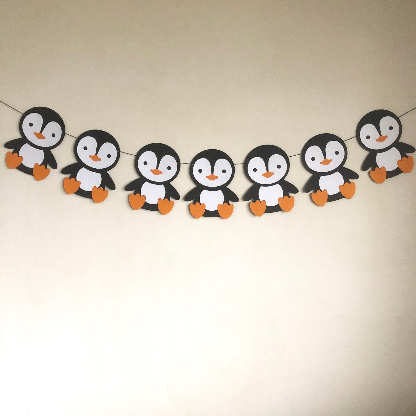 Penguin Garland | Winter Wonderland Theme | Arctic Animal Penguin Theme ...
