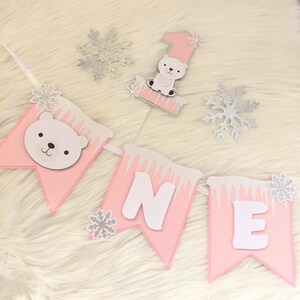 Arctic Animal Cake Topper | Customizable Birthday Cake Topper | Winter ...